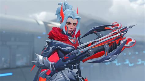 New Scarlet Flare Freja Skin Showcase Overwatch 2 Youtube