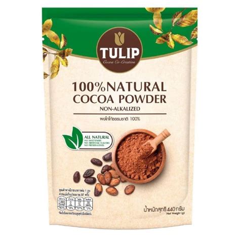 ผงโกโก้ทิวลิป Tulip Natural Cocoa Powder Non Alkalization Process 440