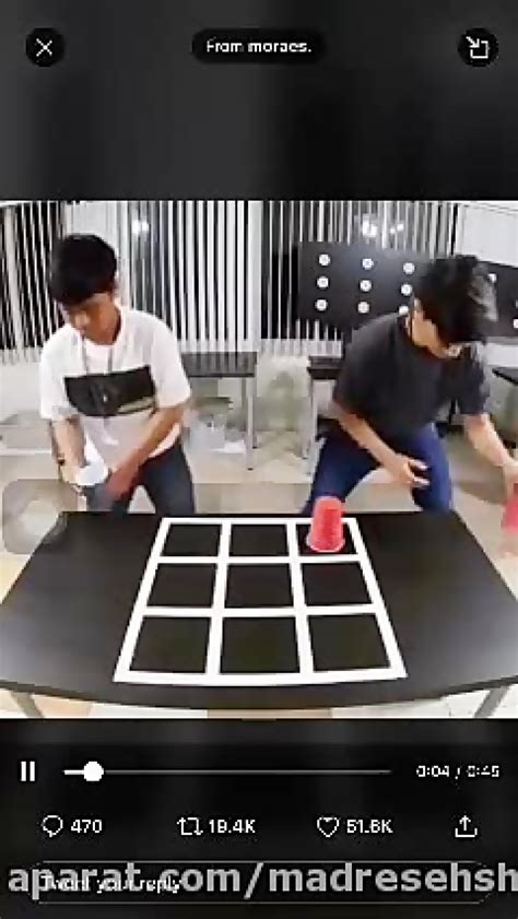 بازی دوز با لیوان