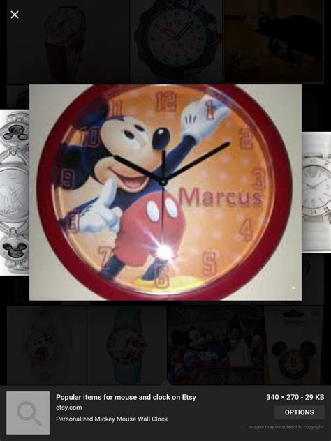 Pin On Mickey Mouse Oclock Mickey Mouse Wall Mickey Mouse Clock Personalized Wall Clock