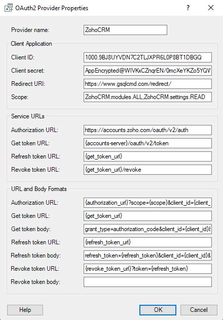 savetodb add in configure oauth2 settings easily