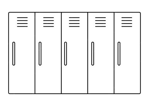 Premium Vector School Locker For Personal Belongings Doodle Style Locker Room Furniture