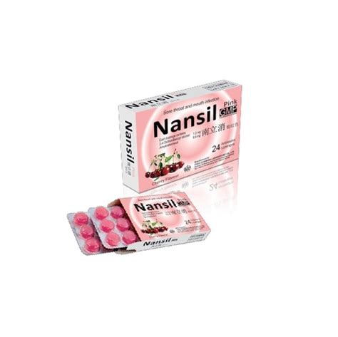 Nansil Tabs Pink Lozenge Chea Chamnan Box2bl X12lozs បាយមេដ