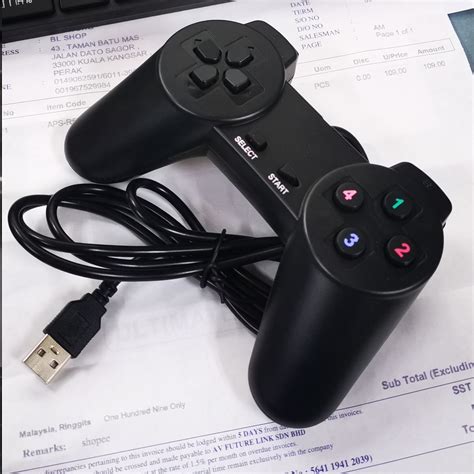 Usb Gaming Controller Wired Gamepad Joystick For Pc Laptop Computer Shopee Malaysia