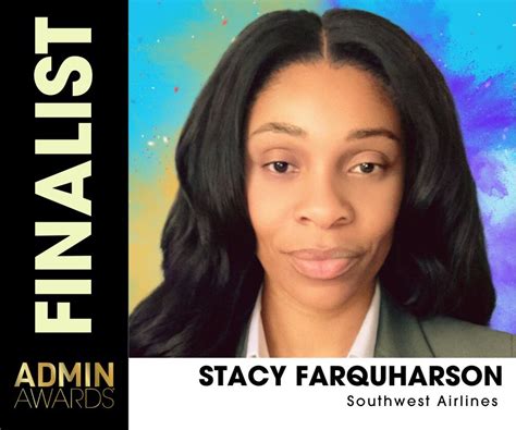 Congratulations To Stacy Farquharson With Southwest Airlines On Becoming A Finalist In The