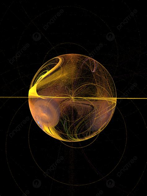 Dreamy Round Yellow Line Particle Divergence Texture Background 55