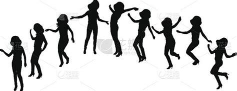 一个女人的矢量剪影。