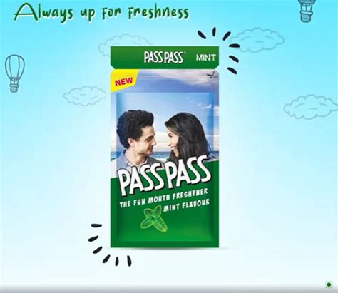Minty Mix Pass Pass Mouth Freshener Mint Flavour Packaging Size 50 G