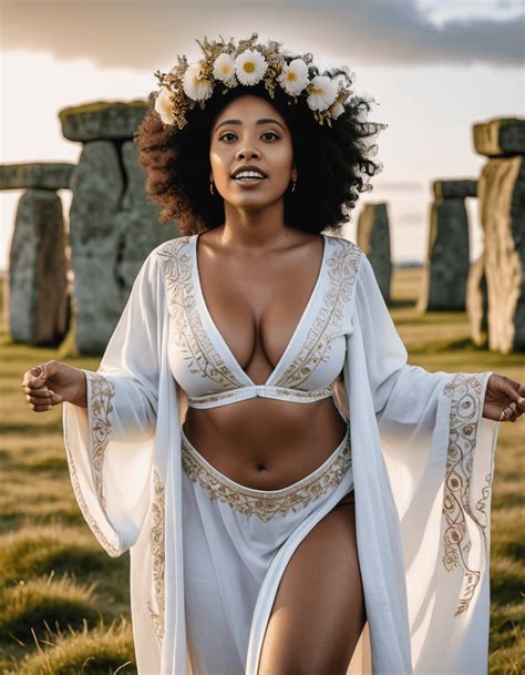 Margaret Embracing Her Inner Druidry For Summer Solstice At