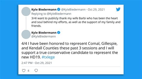 Hill Country Rep Kyle Biedermann Wont Seek Reelection Axios Austin