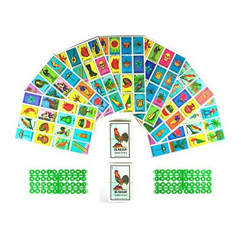 Loteria Mexicana Juego De Mesa Kit Loteria Mexicana Bingo Para 20