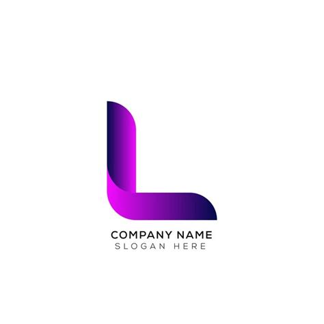 Premium Vector Modern Gradient 3d Letter L Logo Design