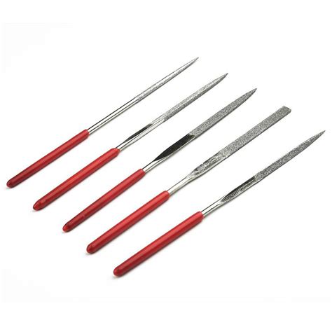 5pcsset Metal Needle Files Set Carving Jewelry Diamond Glass Stone