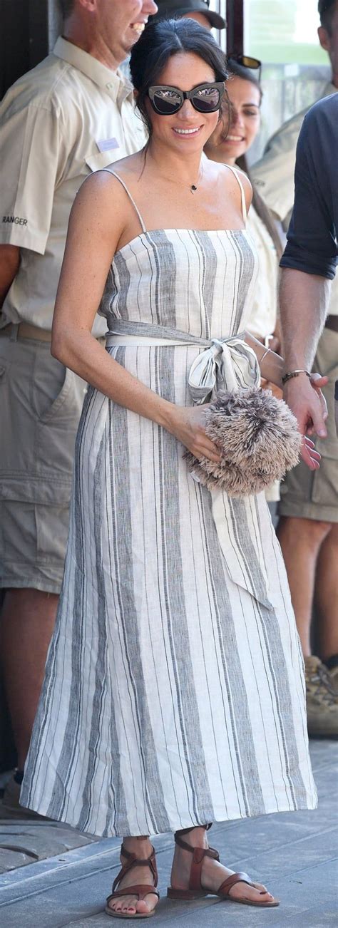 Meghan Markles Astoundingly Perfect Eco Friendly Vacation Dress Is