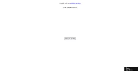 React Webcam Capture Examples CodeSandbox