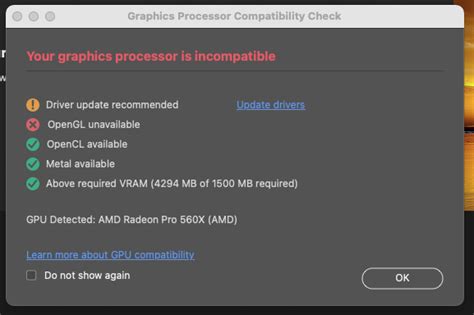 Solved Re Graphics Processor Is Incompatible Adobe Phot Page 3