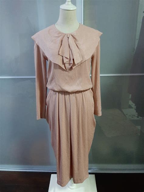 Vintage Nude Color Dress Womens Fashion Dresses And Sets Dresses On