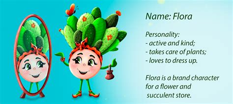 Flora Character Design On Behance