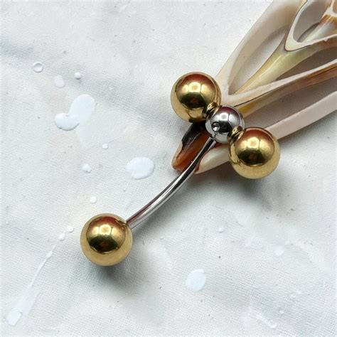 Gold Prince Albert Barbell Pa 8mm 14g 12g 10g 8g T Bar Ring Etsy