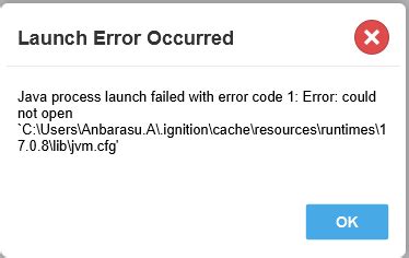 Launch Error Occured Ignition Inductive Automation Forum
