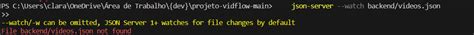 Me Ajuda Ta Dando Mensagem De Erro Na Hora De Fazer O Json Server Watch Javascript