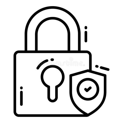 Network Lock Protection And Security Vector Icons Set Cyber Computer Network Business Data