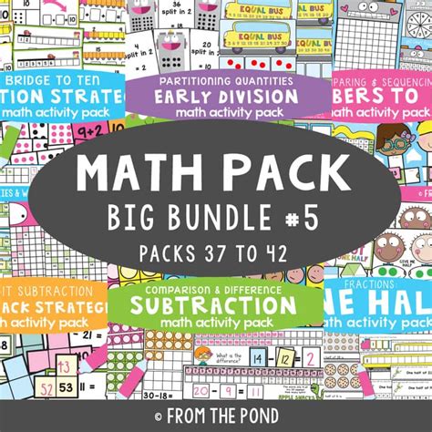 Math Gamesactivities Bundle 5 Addition Subtraction Place Value