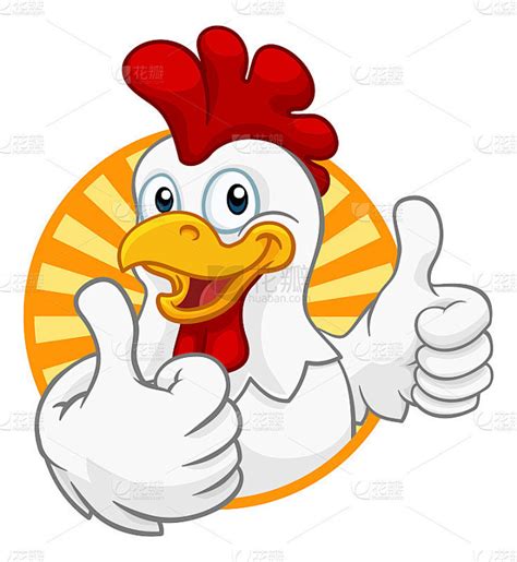 小鸡卡通公鸡公鸡的人物