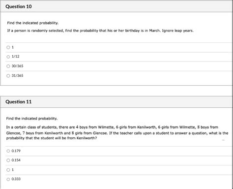 Solved Find The Indicated Probability If A Person Is