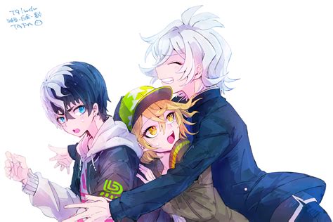 Kuronaka Yo Kamiya Shun And Shirokane Haru Tribe Nine Drawn By