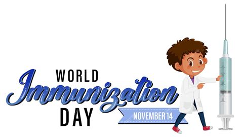 Premium Vector World Immunization Day Banner Design