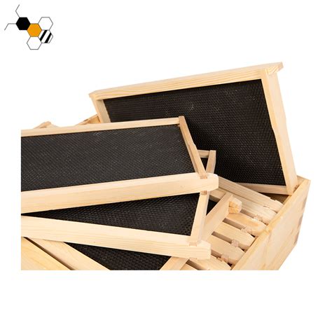 Wooden Bee Hive Frames With Plastic Foundation Sheet Assembled Pine Bee