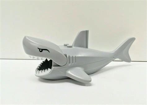 Lego Minifigure Great White Shark With Gills And White Teeth Etsy