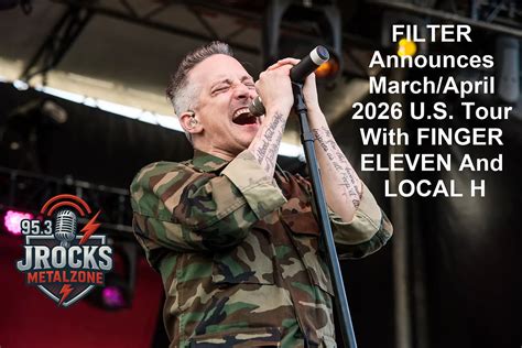Filter Announces March April 2026 U S Tour With Finger Eleven And Local H