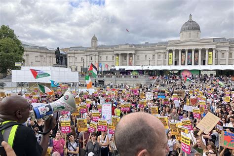 Thousands Of Anti Racism Protesters Demonstrate Outside Reform Uk