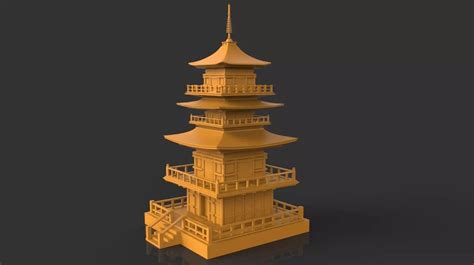 Temple 3d Model 3d Printable Cgtrader