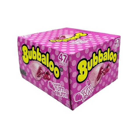 Ricolino Bubbalo Tutti Fruitti Fruit Flavored Gum 47 Pieces Mexican