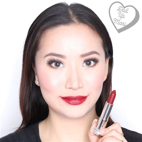 Maybelline Creamy Mattes Lipstick Code Red Review Swatch Price Doll Up Mari