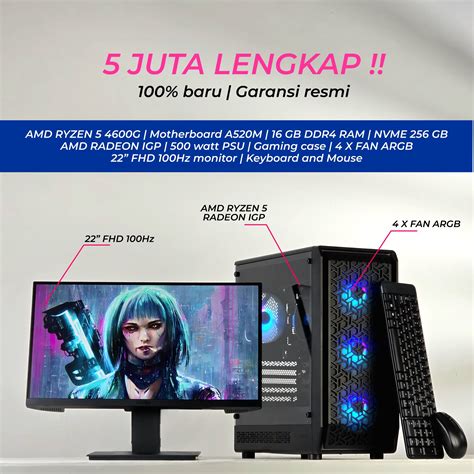 Paket Pc Gaming Lengkap 5 Juta Quadra Computer