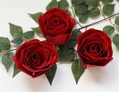Free Rose Paper Flower Template