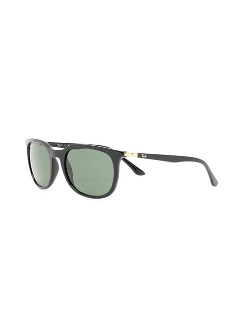 Ray Ban Rectangle Frame Sunglasses Farfetch