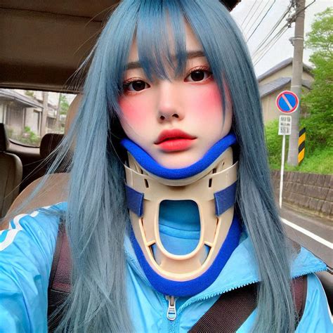 Girl With Neck Brace By Kirifujicollarin On Deviantart