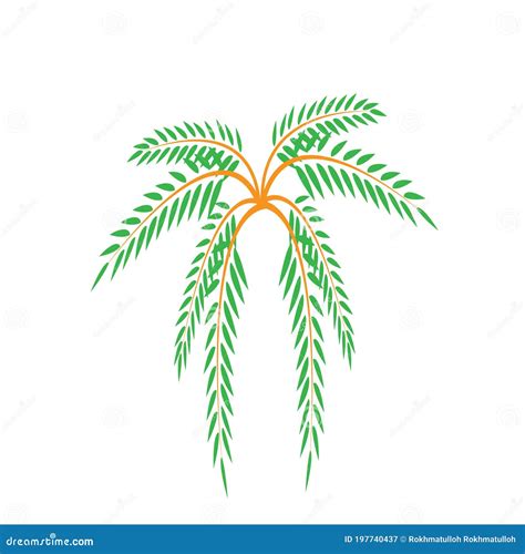 Coconut Leaf Icon Illustration Simple Design Vector Stock Vector Illustration Of Icon Coconut