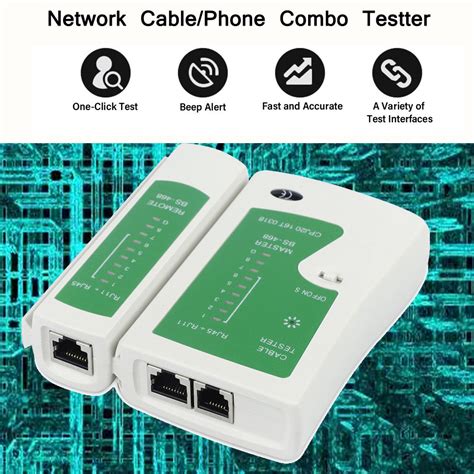 Rcyago Network Cable Tester Rj45 Rj11 Utp Lan Cable Tester Networking