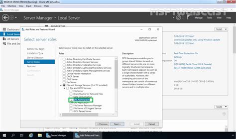 install dfs namespace on windows server 2022