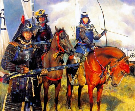 Japanese Samurai During The Warring States Sengaku Period Japan