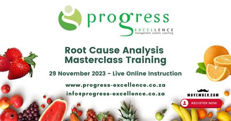 Root Cause Analysis Masterclass Progress Excellence Progress Excellence Training And Development