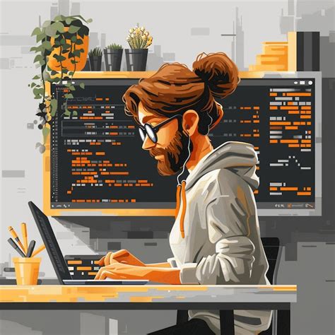 Quantitative Analyst Blockchain Developer A Clipart Premium Ai