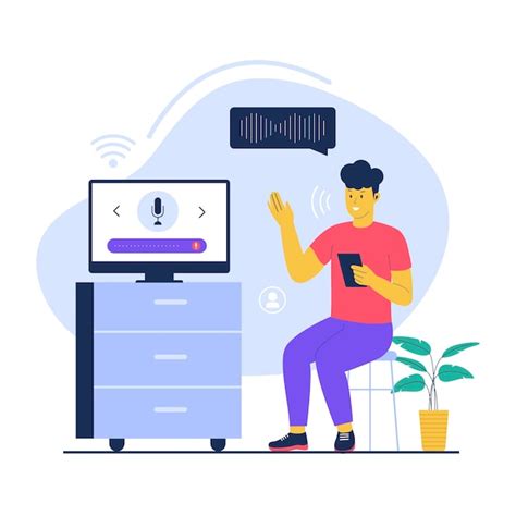 Premium Vector Concept Illustration Of Voice Assistance Technology