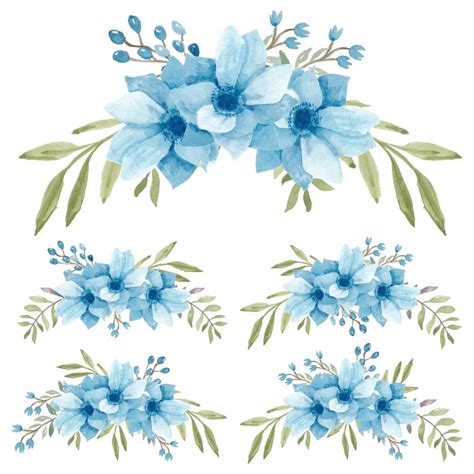 Blue Floral Background Vector Art Icons And Graphics For Free Download
